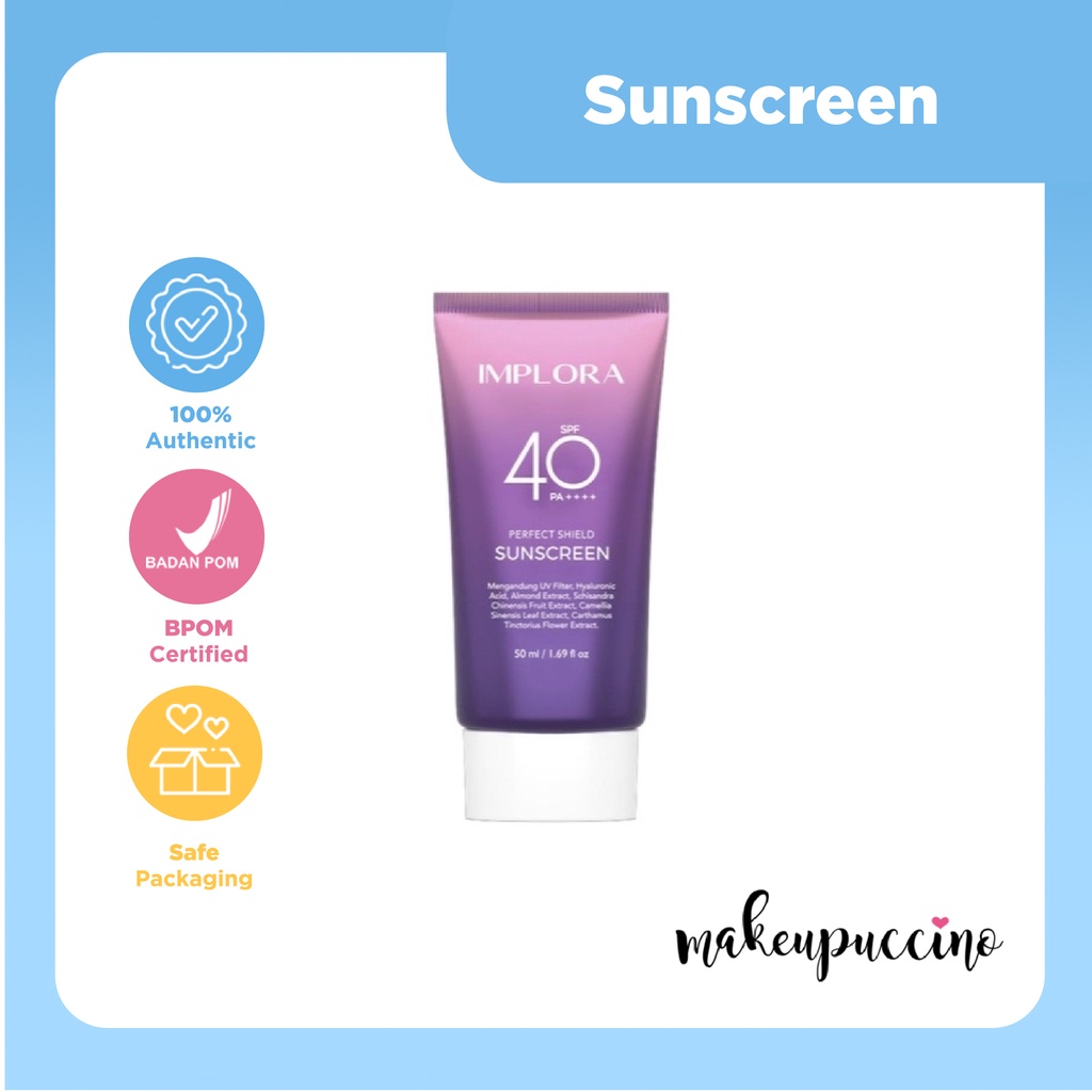 Jual Implora Perfect Shield Sunscreen 50ml | Shopee Indonesia