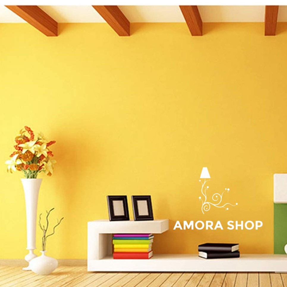 Jual Wallpaper Dinding Polos Kuning 8m s/d 9m x 45cm | Shopee Indonesia