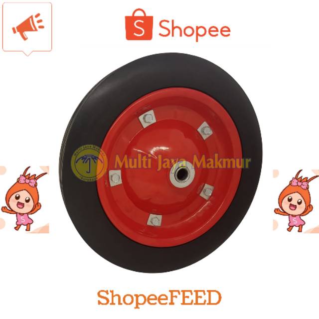 Jual Roda Ban gerobak pasir dorong karet model Artco pompa | Shopee ...