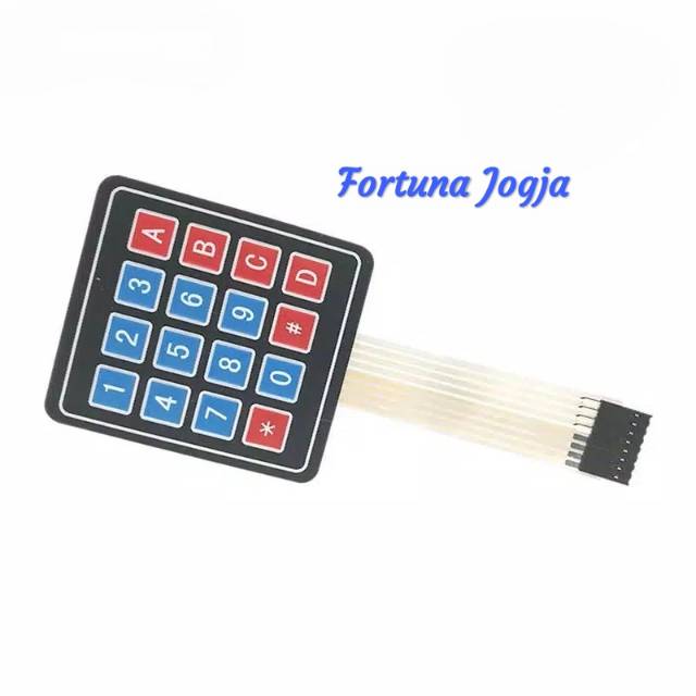 Jual Modul Membrane Switch Keypad 16 Key 4 x 4 Matrix Array 4x4 8 Pin ...