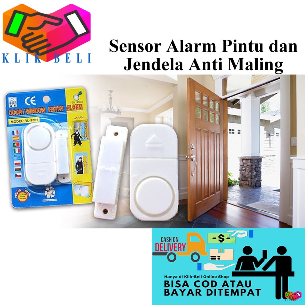 Jual Sensor Alarm Pintu Dan Jendela Rumah Anti Maling LL-9805 | Shopee ...