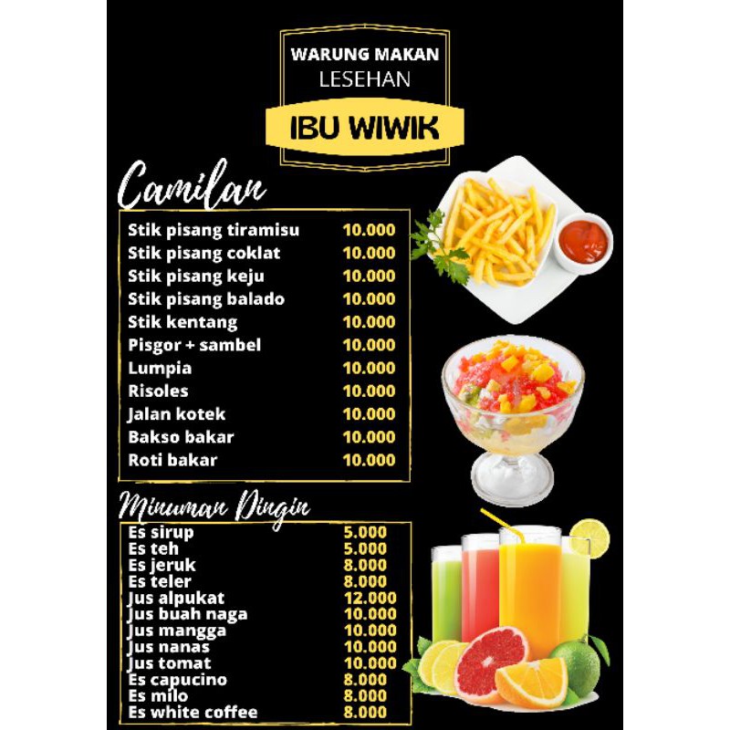 Jual Jasa Desain Daftar Harga atau Menu | Shopee Indonesia