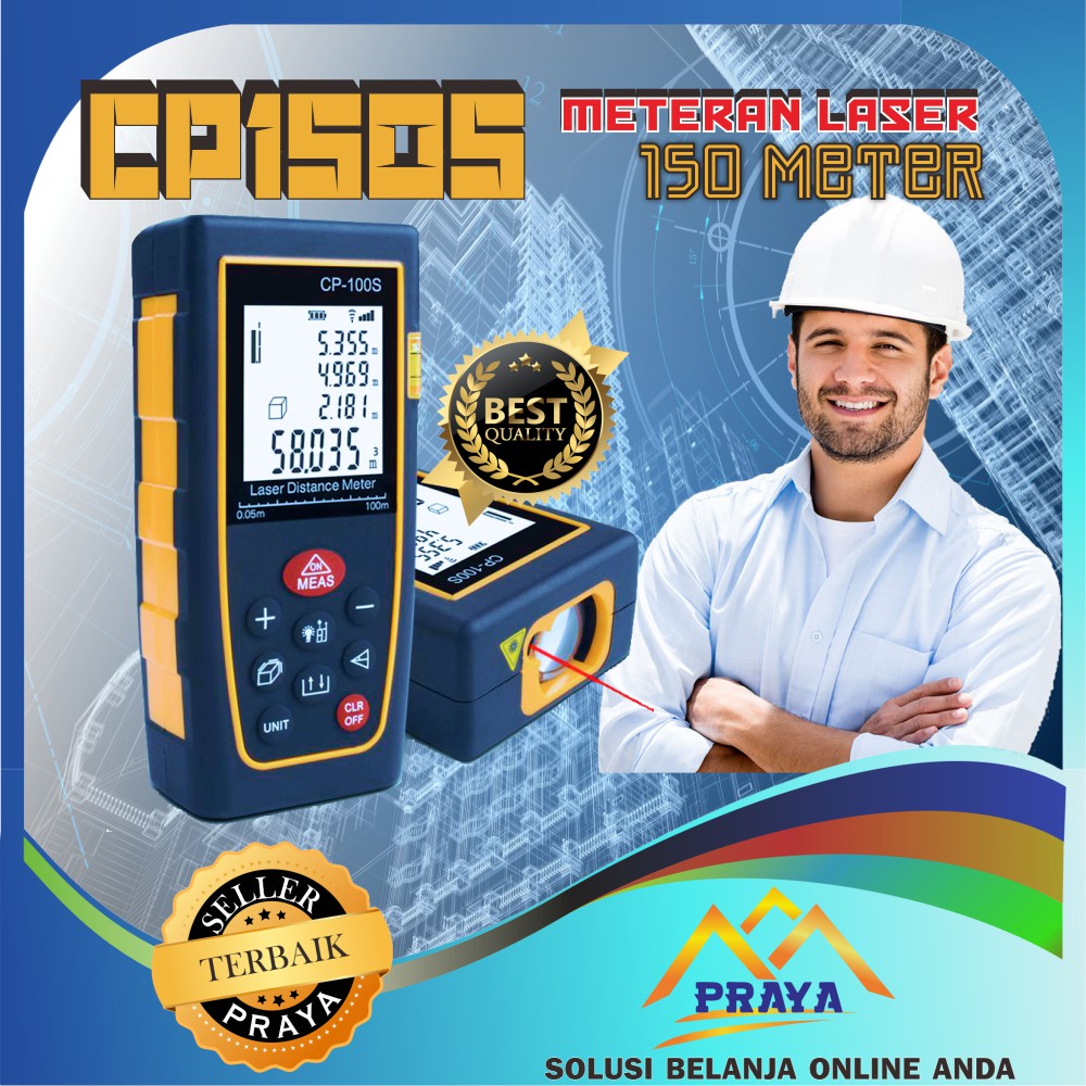 Jual Meteran Laser 150 meter 150m Garansi Laser Distance Meter Digital ...