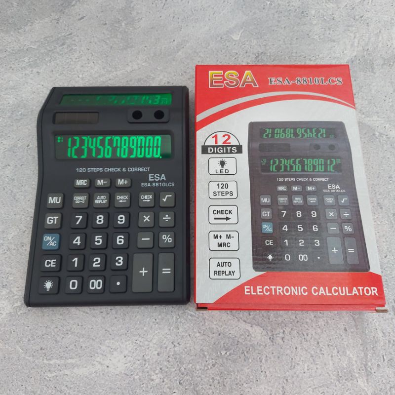 Jual Kalkulator Calculator LCD LED 2 Layar Double Screen Besar Check ...