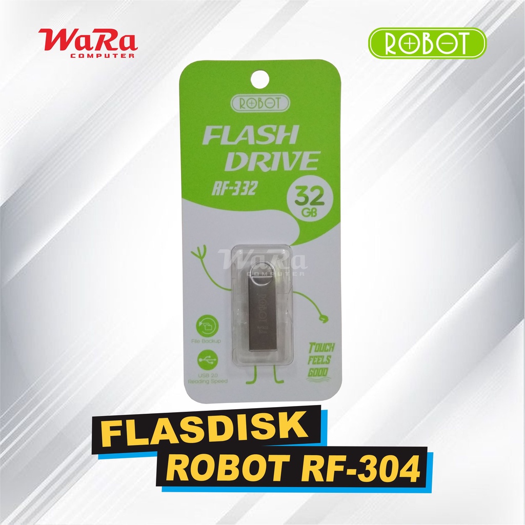 Jual Flashdisk Robot RF-304 4GB, RF-308 8GB, RF-316 16GB, RF-332 32GB ...