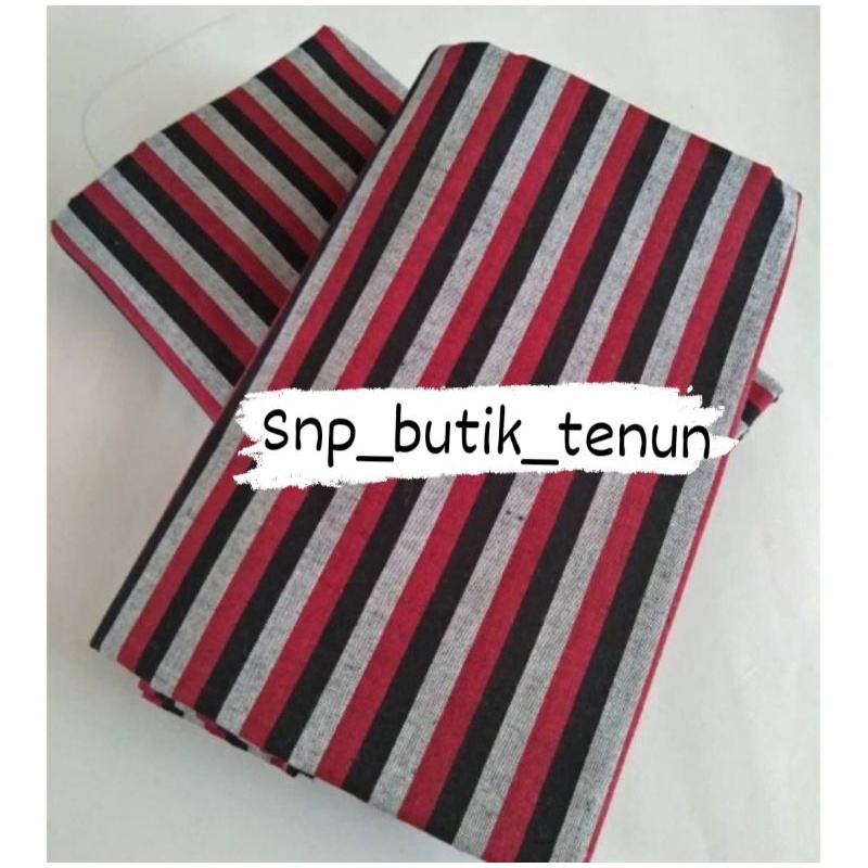 Jual TENUN LURIK GARIS KAIN TENUN LURIK KAIN LURIK TENUN H NAIM ...