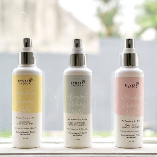 Jual STUDIO TROPIK Priming Water Original | Flawless | Balance 150ML | 30ML | Shopee Indonesia