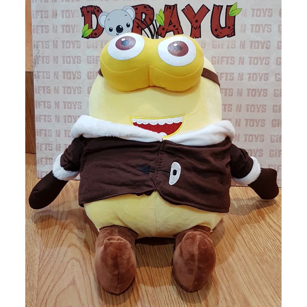 Jual Boneka Minion medium Jaket 12 inch | Shopee Indonesia
