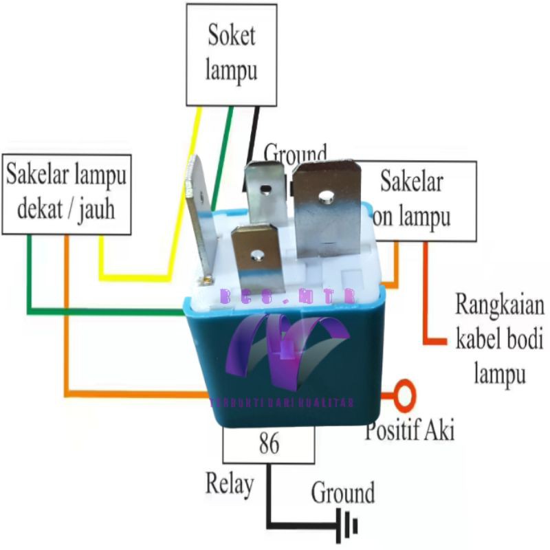 Jual RELAY LAMPU 4P KAKI 12V AVANZA INNOVA | Shopee Indonesia