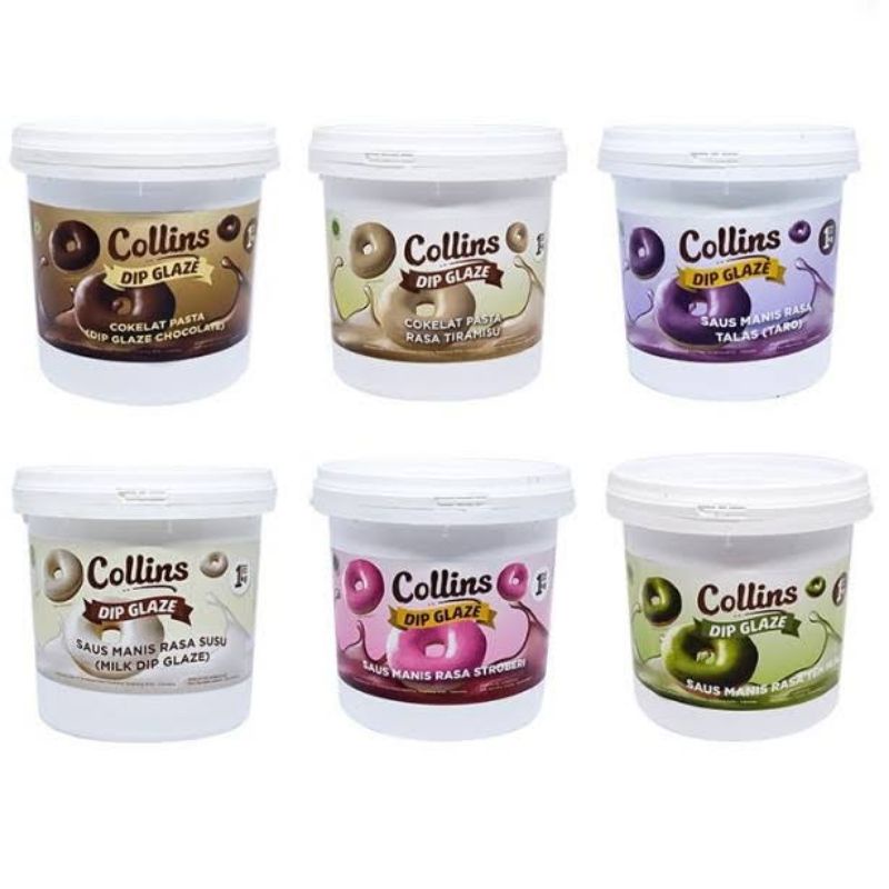 Jual COLLINS DIP GLAZE DIPGLAZE TOPING TOPPING SELAI UKURAN 5 KG KILO ...