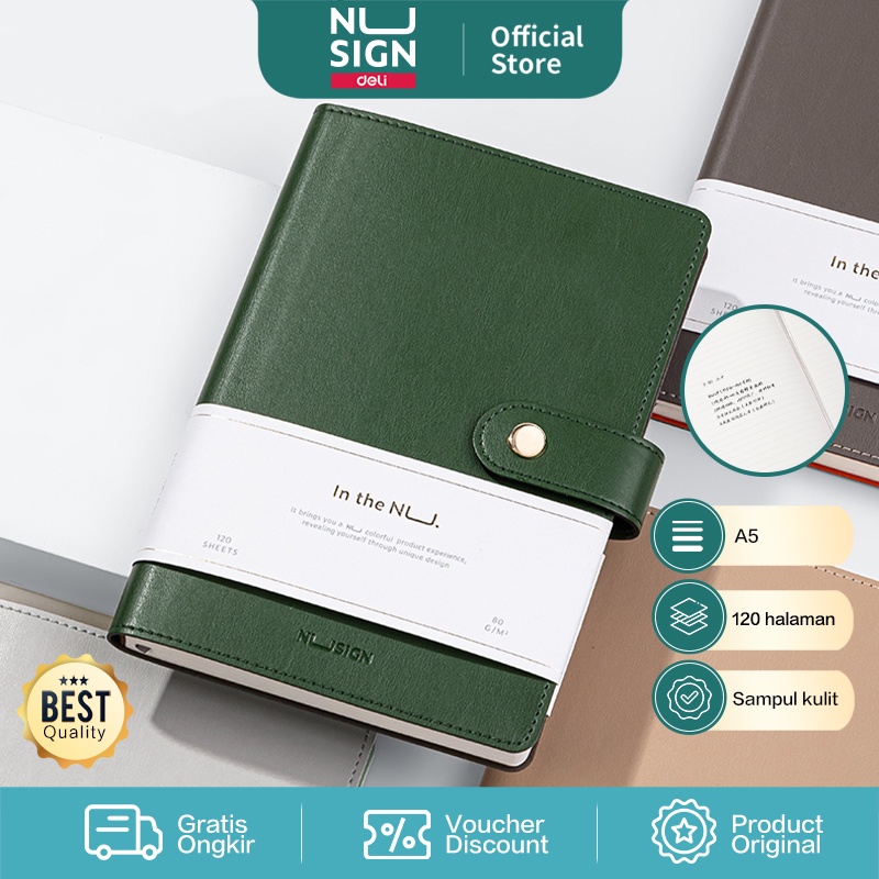 Jual Nusign Leather Cover Notebook / Buku Catatan Tulis / Diary ...