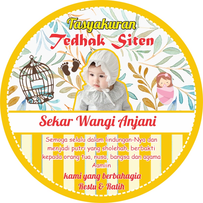 Jual Stiker tedak siten / Stiker Dundunan / Stiker Label | Shopee Indonesia