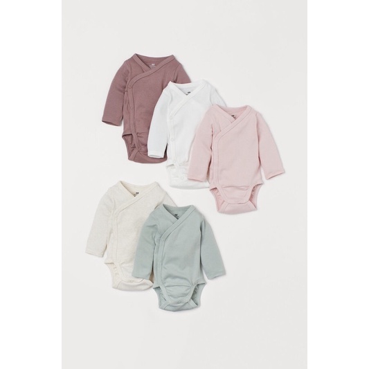 Jual HnM Original Baju Bayi Newborn Premature Tiny Wrapover H&M ...