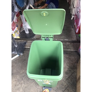 Jual KHUSUS KARGO Tempat Sampah Injek 50 LITER BIO EARTH GREEN LEAF - 2160 | Shopee Indonesia