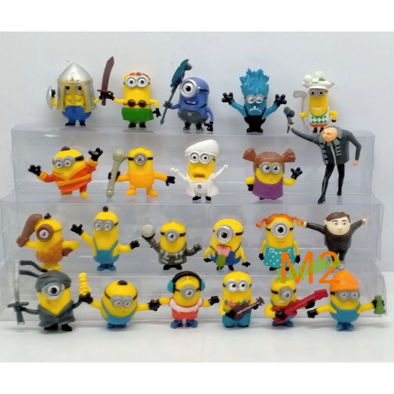 Jual Anime Cartoon Despicable Me Minions Figure set 22pcs | Shopee ...
