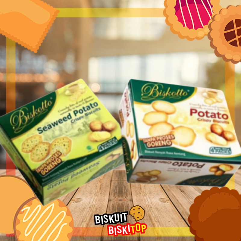 Jual B. BISKITOP - POTATO CRISPY BOX 400g Rasa Kentang Biskuit Kue ...