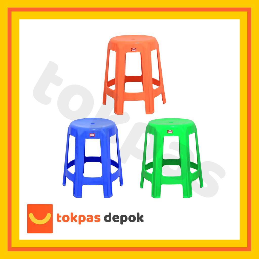 Jual Bangku Bulat Kaki 6 / Kursi Bakso Hexa Shinpo 196 Plastik | Shopee ...