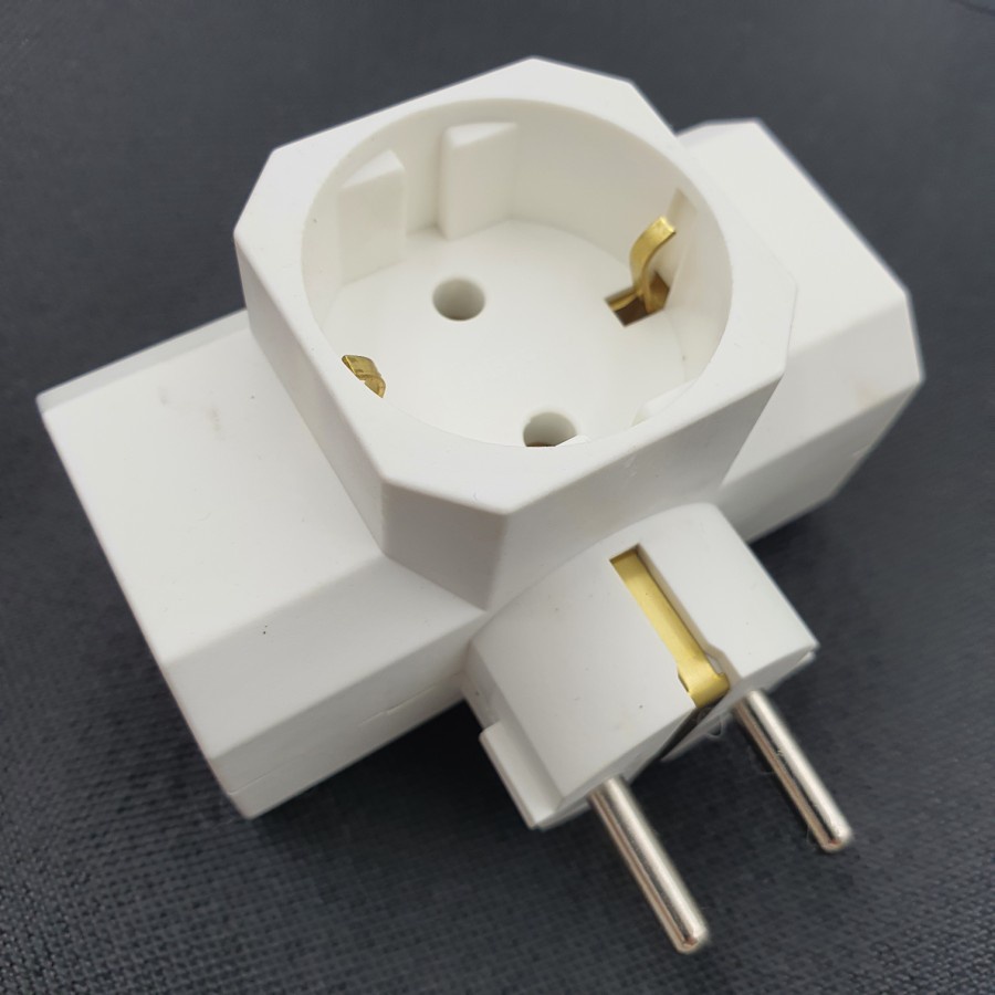 Jual Broco Original colokan T steker listrik stop kontak adaptor cabang ...