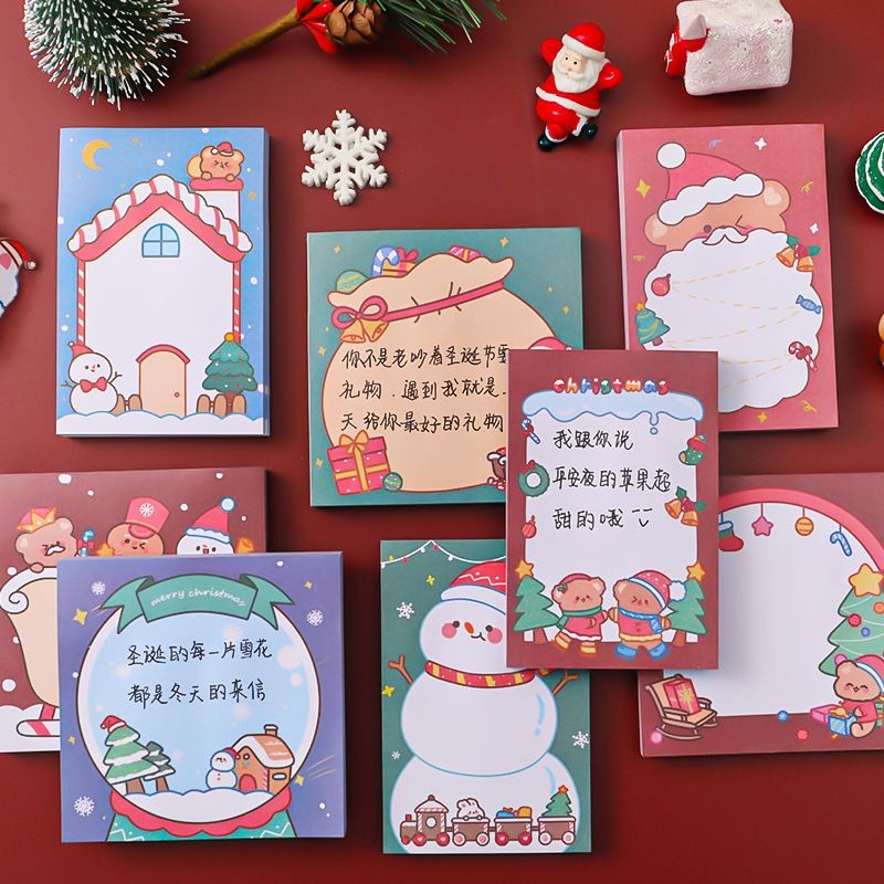 Jual DY PACK STICKY NOTE INS NATAL MERRY CHRISTMAS/ MEMO STICKY NOTE 50 ...