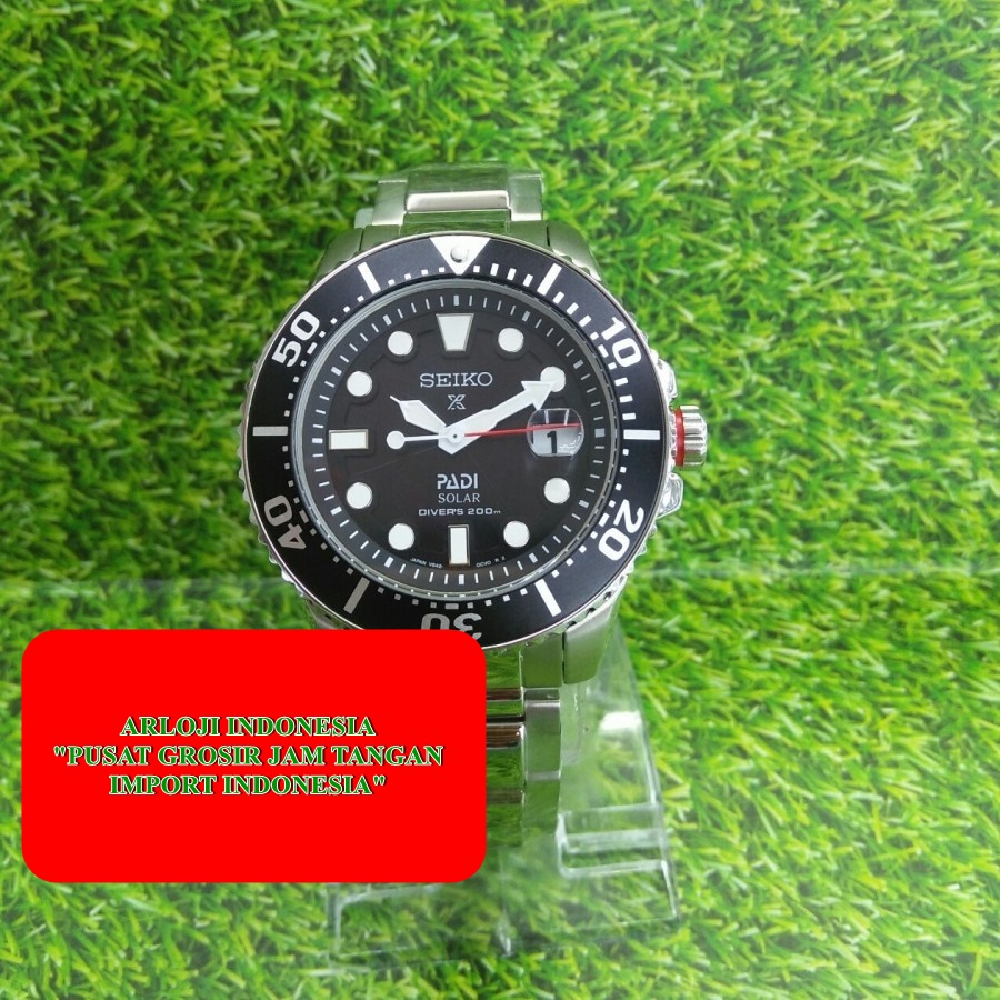 Jual Flash Sale Jam Seiko Solar Padi Diver Edition Quartz Black Clone ...