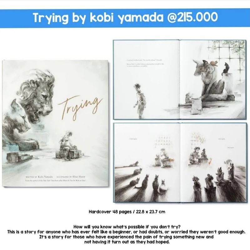 Jual trying by kobi yamada story book | Shopee Indonesia