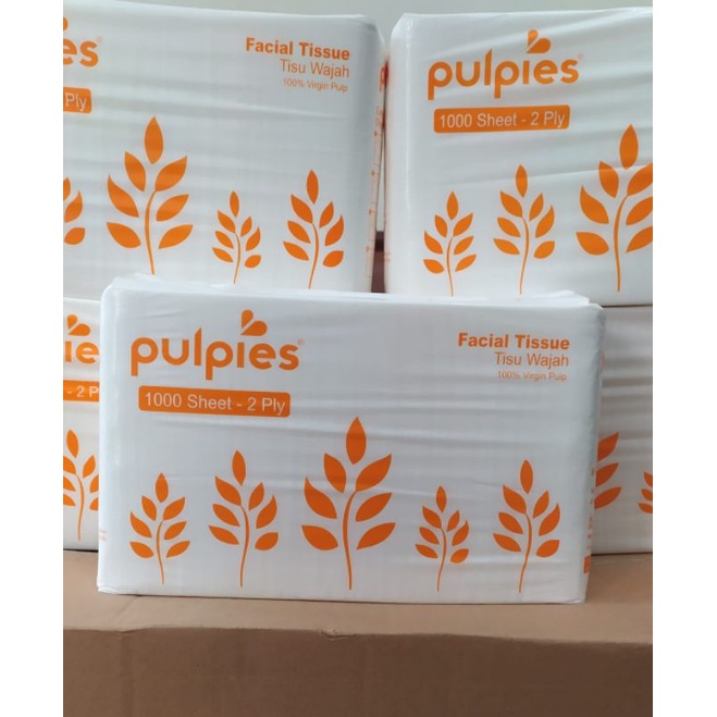 Jual tissue facial nice 900 gram atau Pulpies 1000 sheets | Shopee ...