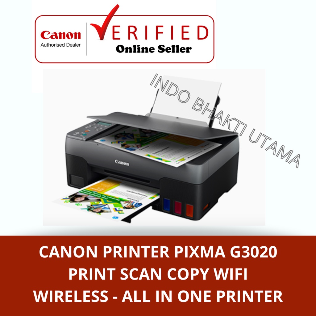 Jual CANON PRINTER PIXMA G3020 PRINT SCAN COPY WIFI ALL IN ONE | Shopee ...