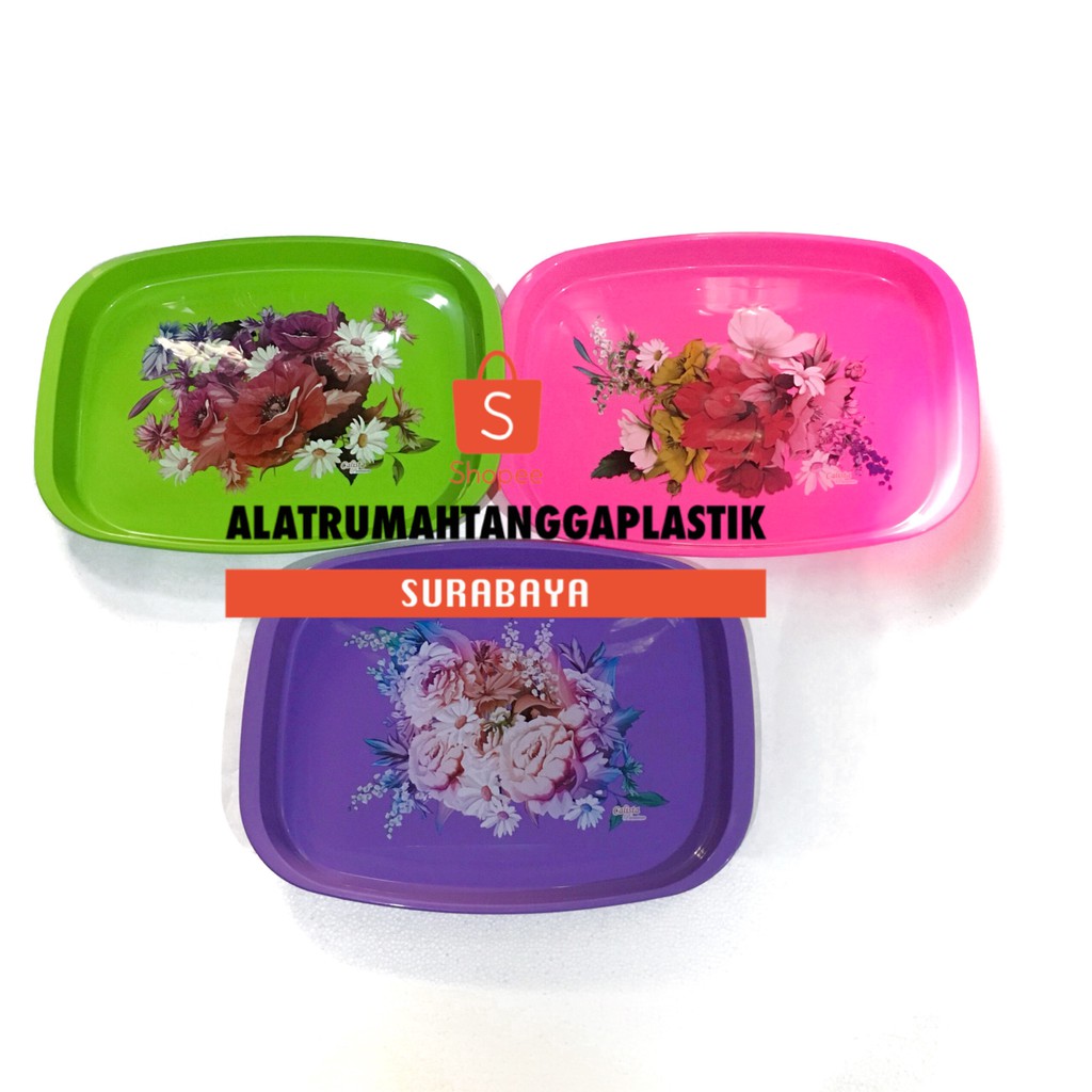 Jual 1pc Nampan Segi Calista Nampan Besar Plastik / Nampan Teh ...