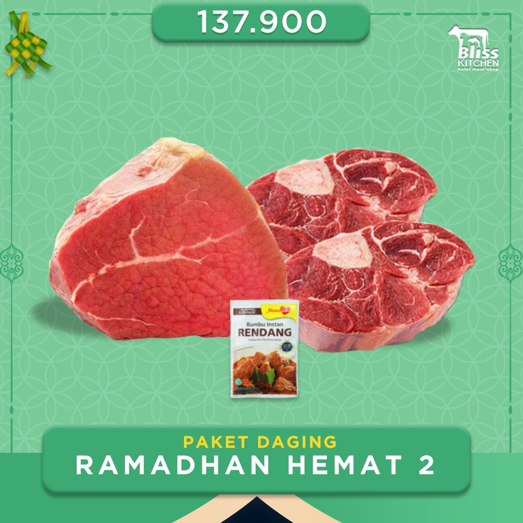 Jual Paket Daging Ramadhan HEMAT 2 - Beef 1 kg + Bumbu 1 pack u/ 4-5 ...