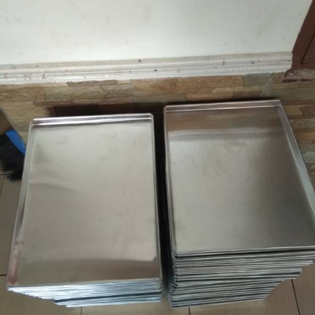 Jual Loyang persegi 60x40x3/ loyang kue kering / loyang oven bahan ...