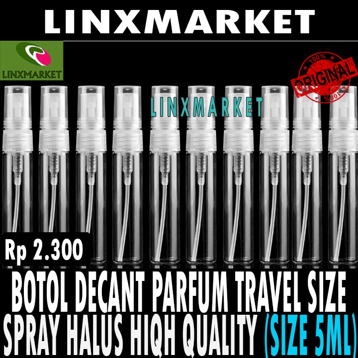 Jual BOTOL DECANT PARFUM TRAVEL SIZE SPRAY HALUS (HIQH QUALITY) SIZE ...