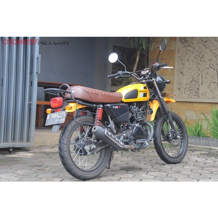Jual Kawasaki W175 TR Back Rack custom PnP Plug n play Bengkel Teras ...