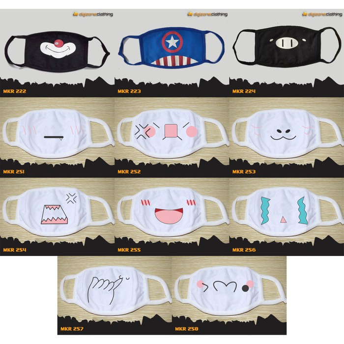 Jual Masker Nangis Emoji Anime Emoticon Meme Lucu Kawaii MKR 256 ...