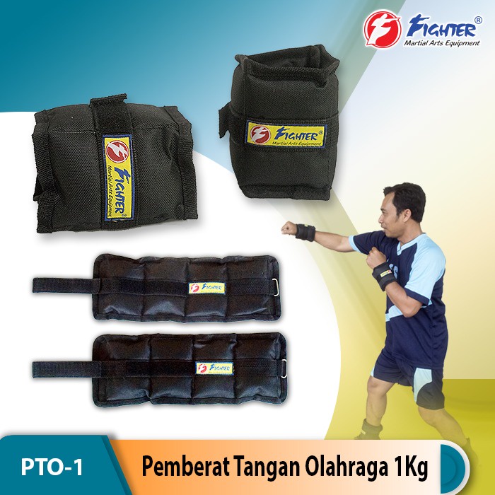 Jual Fighter Pemberat Tangan Olahraga 1kg PTO-1 Bending Pasir Tangan ...
