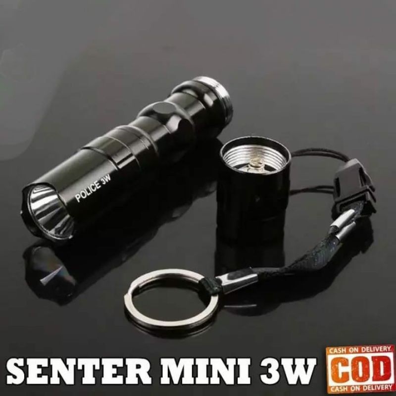 Jual Senter MINI 3WATT / SENTER SWAT MINI LED SUPER TERANG SWAT POLICE ...