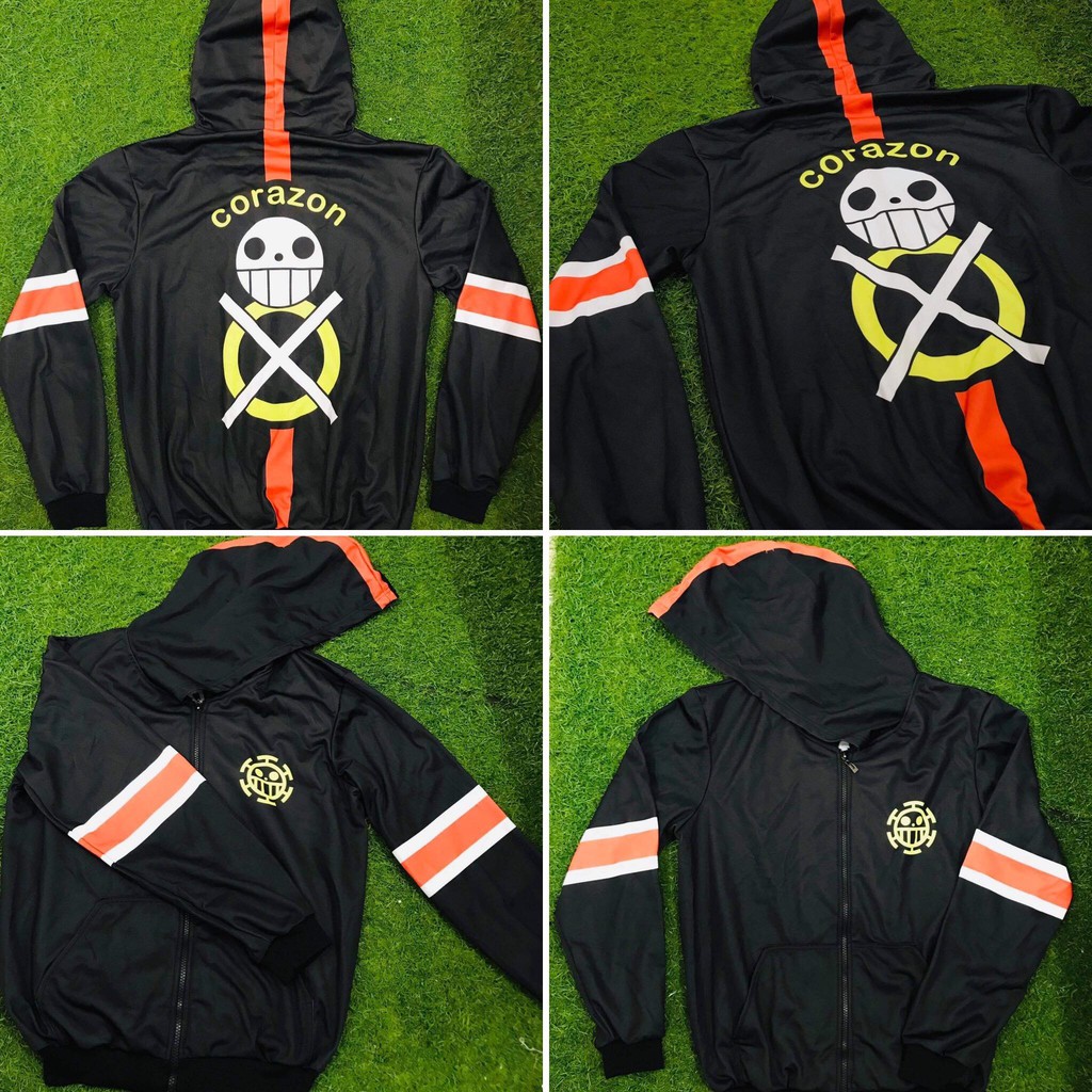 Jual Jaket Anime Trafalgar Law Corazon Onepiece Bahan Adidaspoly Manga ...