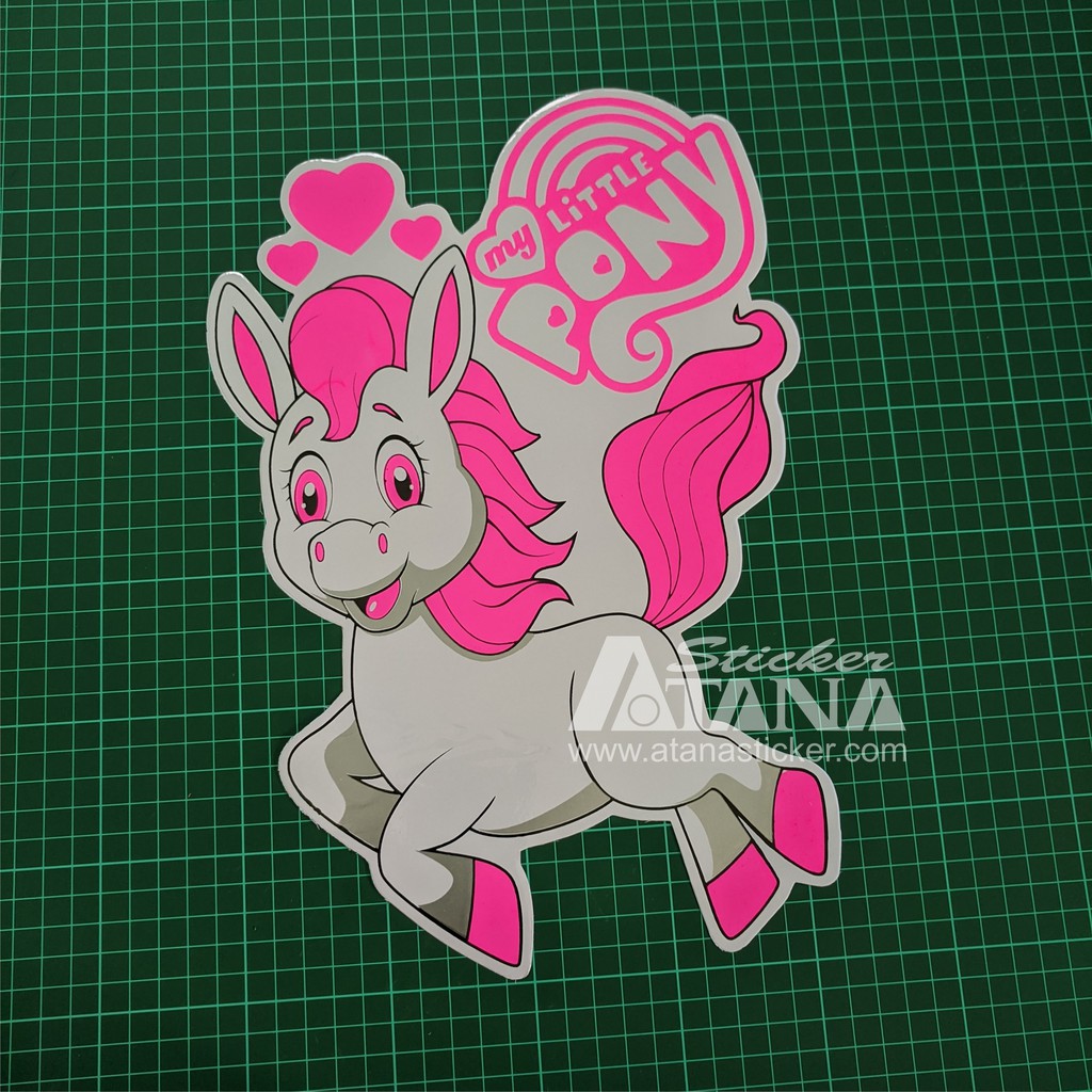Jual Stiker Printing Sablon Jumbo Vinyl Kuda Poni My Little Pony Kartun ...