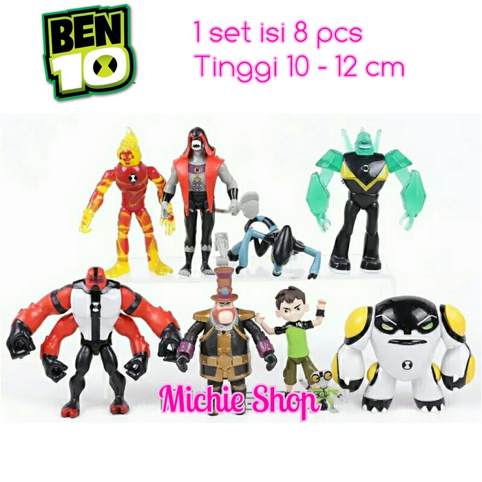 Jual Figure Ben 10 Super Beast set 8 pcs | Shopee Indonesia
