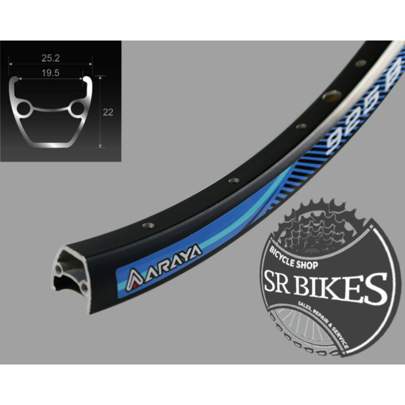 Jual Velg Rims 26 Sepeda MTB. ALLOY 32 Hole DOUBLE WALL. ARAYA 925B ...