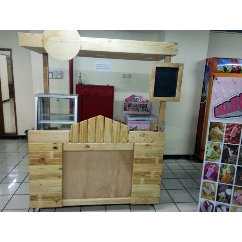 Jual Paket Lengkap Booth Kayu Jati Belanda (Preloved) | Shopee Indonesia