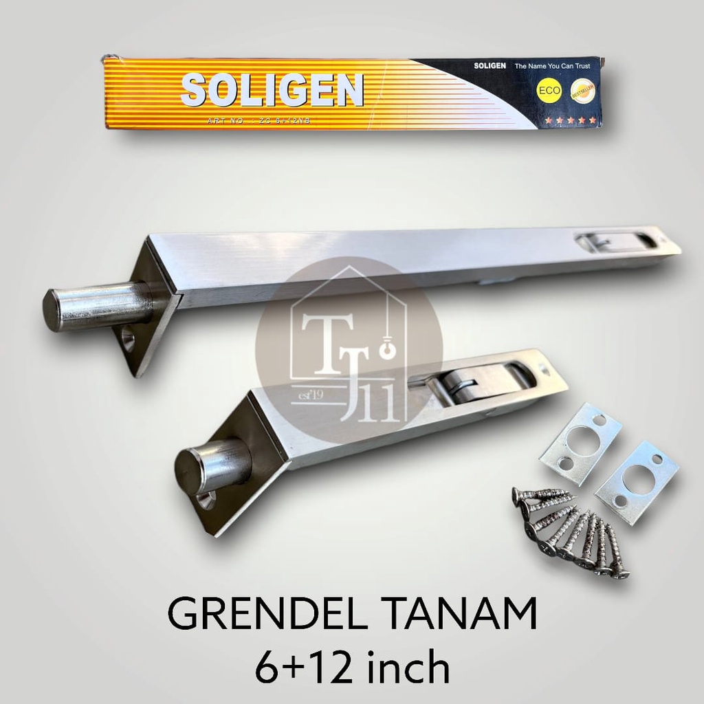 Jual GRENDEL TANAM SOLIGEN 6"+12" STAINLESS LENGKAP 1 SET II GRENDEL ...