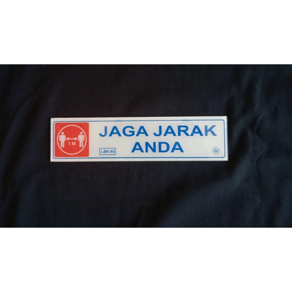 Jual Label Akrilik Jaga Jarak Anda | Shopee Indonesia