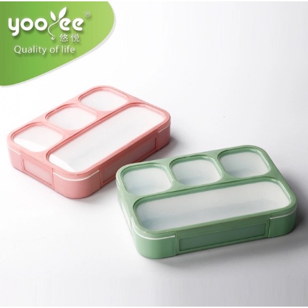 Jual LUNCH BOX YOOYEE Grid 4 Kotak Makan - (Bento Box) | Shopee Indonesia