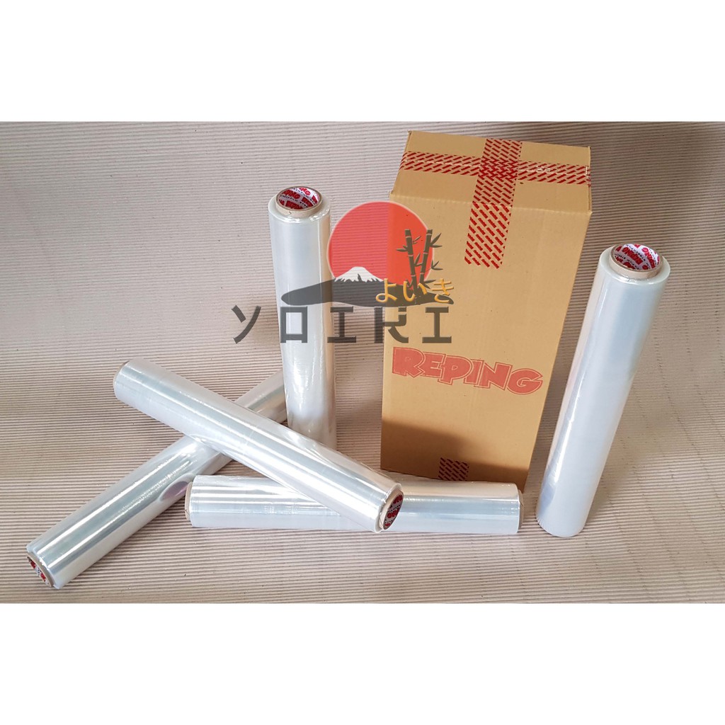 Jual Plastik Wrapping / Stretch Film cap Reping 50cm x 150 mtr x 15 ...