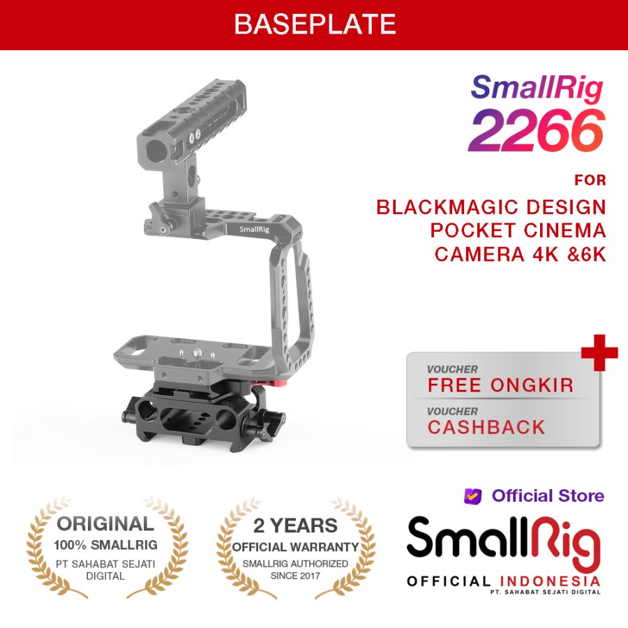 Jual Smallrig Dslr Camera Plate Rig Base Plate Kit For Bmpcc 4K 2266 ...