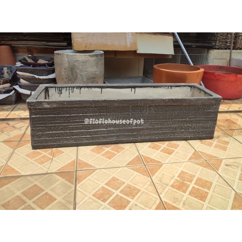 Jual pot semen panjang minimalis panjang 1 meter dan 80 cm L30cm T30cm ...
