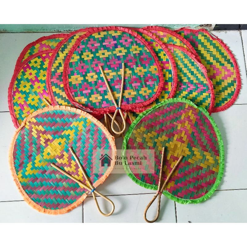 Jual Kipas JUMBO / Kipas Tangan Bambu Anyam Bulat Besar JUMBO / Kipas ...