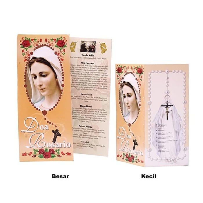 Jual YER120Lembaran Doa Rosario-Kertas Doa Rosario-Buku Kumpulan Doa ...