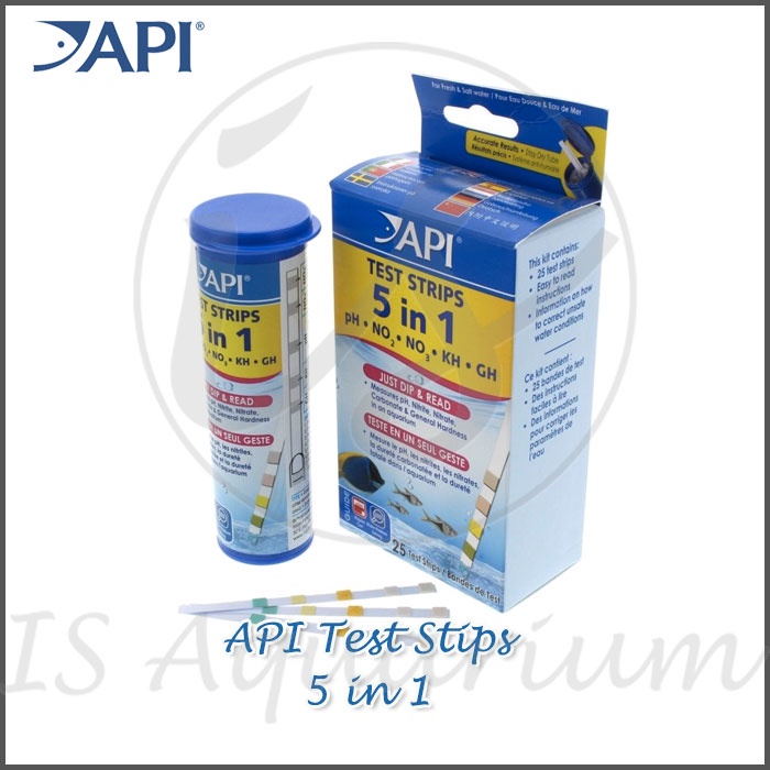 Jual API Test Strips 5 in 1 FreshWater Marine Test Kit Pengukur ...
