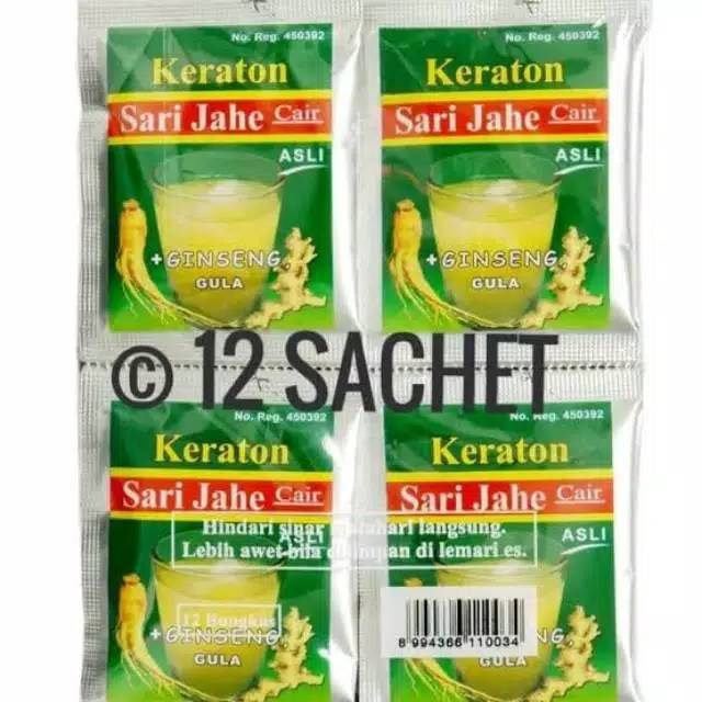Jual Sari Jahe Keraton 12 sachet | Shopee Indonesia